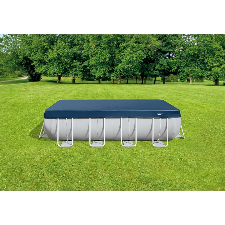 Prelata rectangulara pentru piscina Intex 28037, 400x200xH20 cm, PVC ...