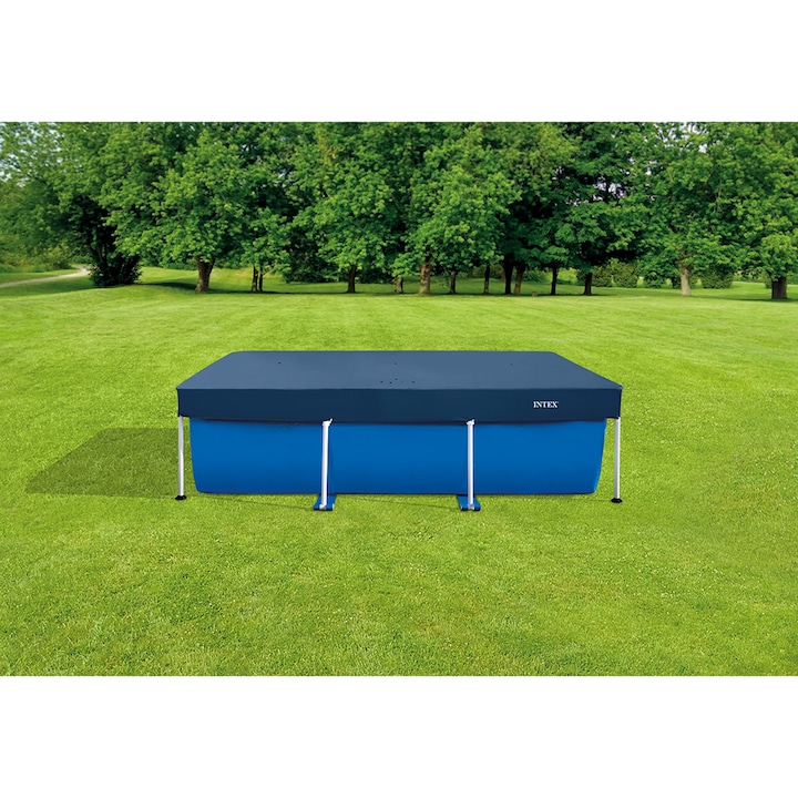 Prelata rectangulara pentru piscina Intex 28038, 300x200xH20 cm, PVC ...