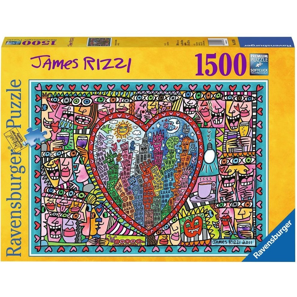 Puzzle Ravensburger James Rizzi All that Love in the Middle of the City ...