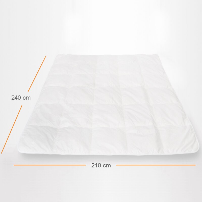 Pilota Pernador 210cm x240cm din puf si pana de gasca, alba - eMAG.ro