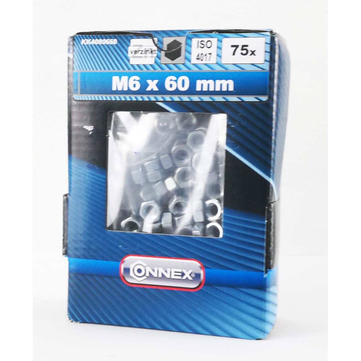 Set surub cap hexagonal M6x60 ZA + piulita M6 - 75 buc Connex - eMAG.ro