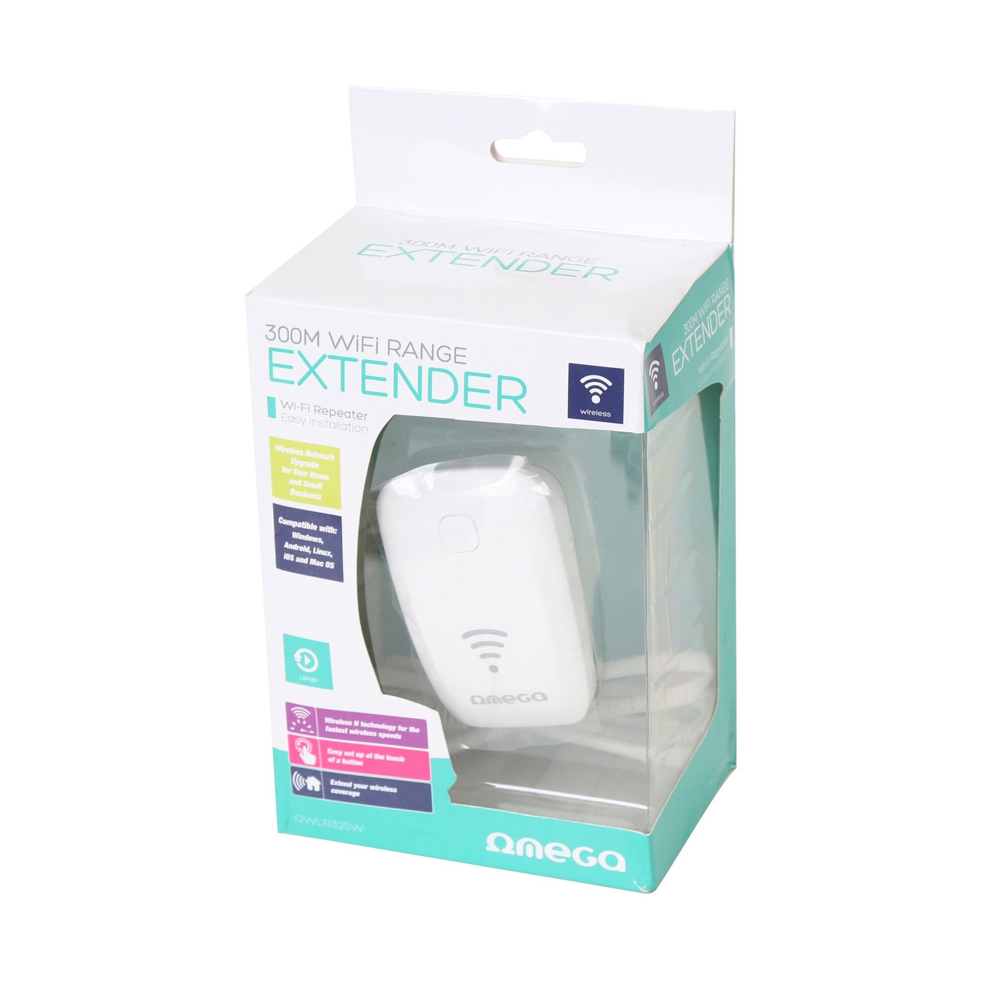 Router Omega Wi-Fi Repeater 300MBPS 2*2dBi Smart O25 White [42300 ...