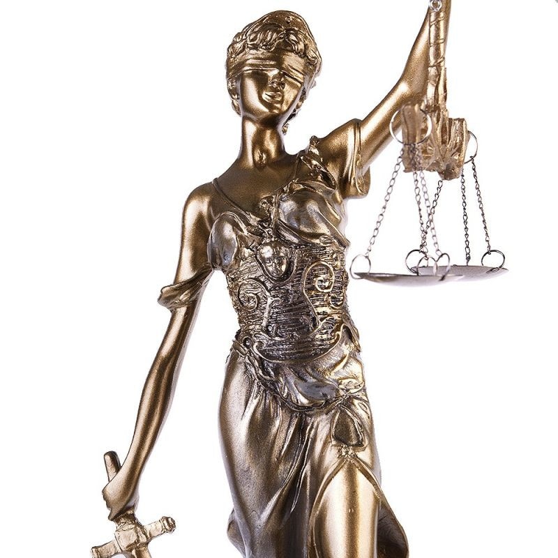 Statueta decorativa FORTUNA 1, realizata din rasina, ceas incorporat ...