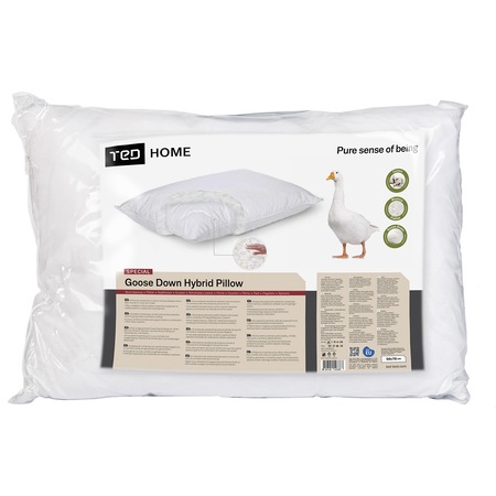 Perna Ted Hybrid, pene gasca 85%, fulgi memory, husa 100% bumbac, 50 x ...