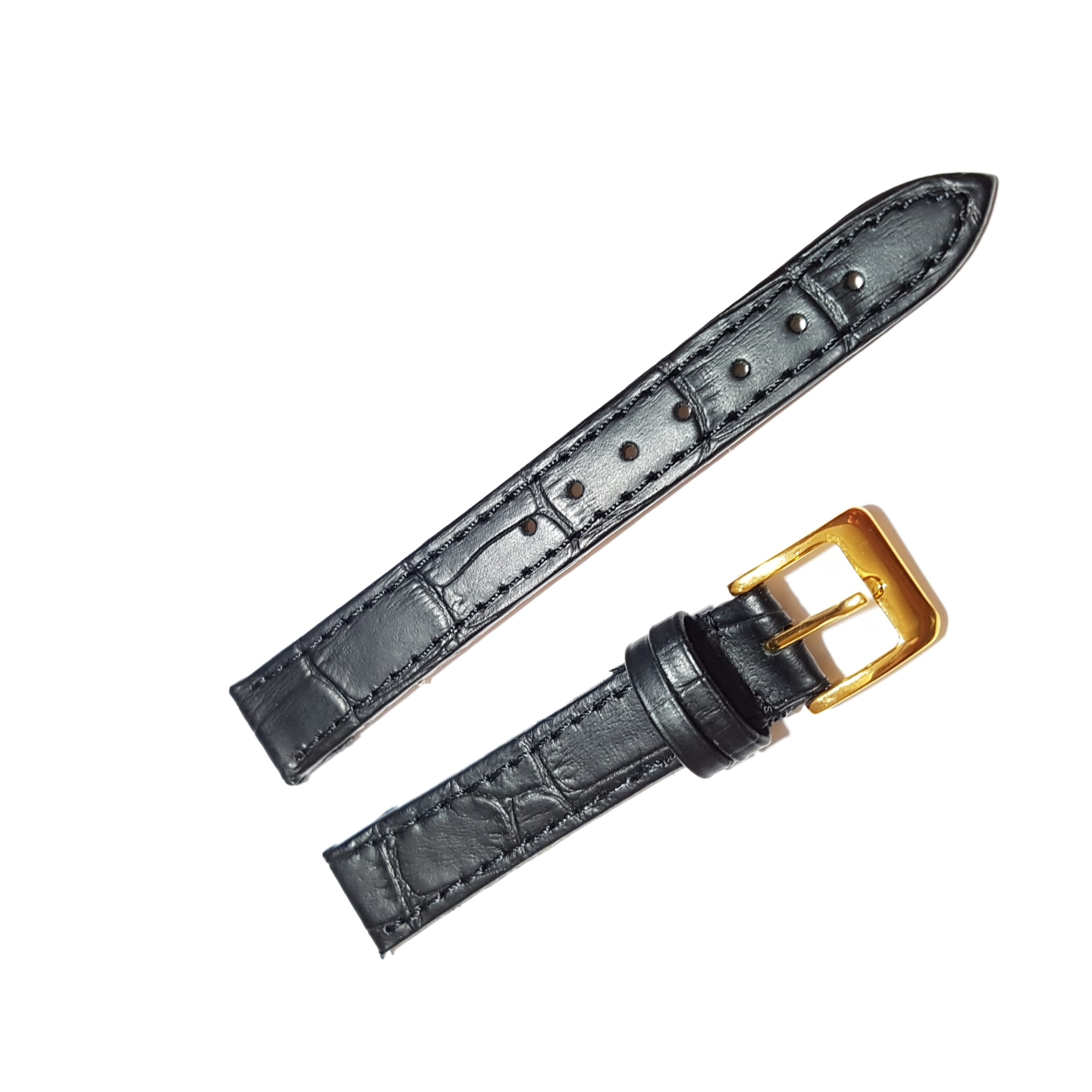 Curea ceas piele naturala 18mm, neagra - eMAG.ro