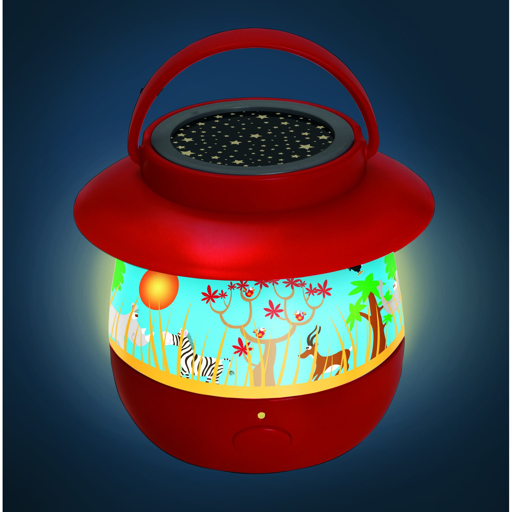 Proiector pentru copii, Scratch, rosu cu model Safari - eMAG.ro