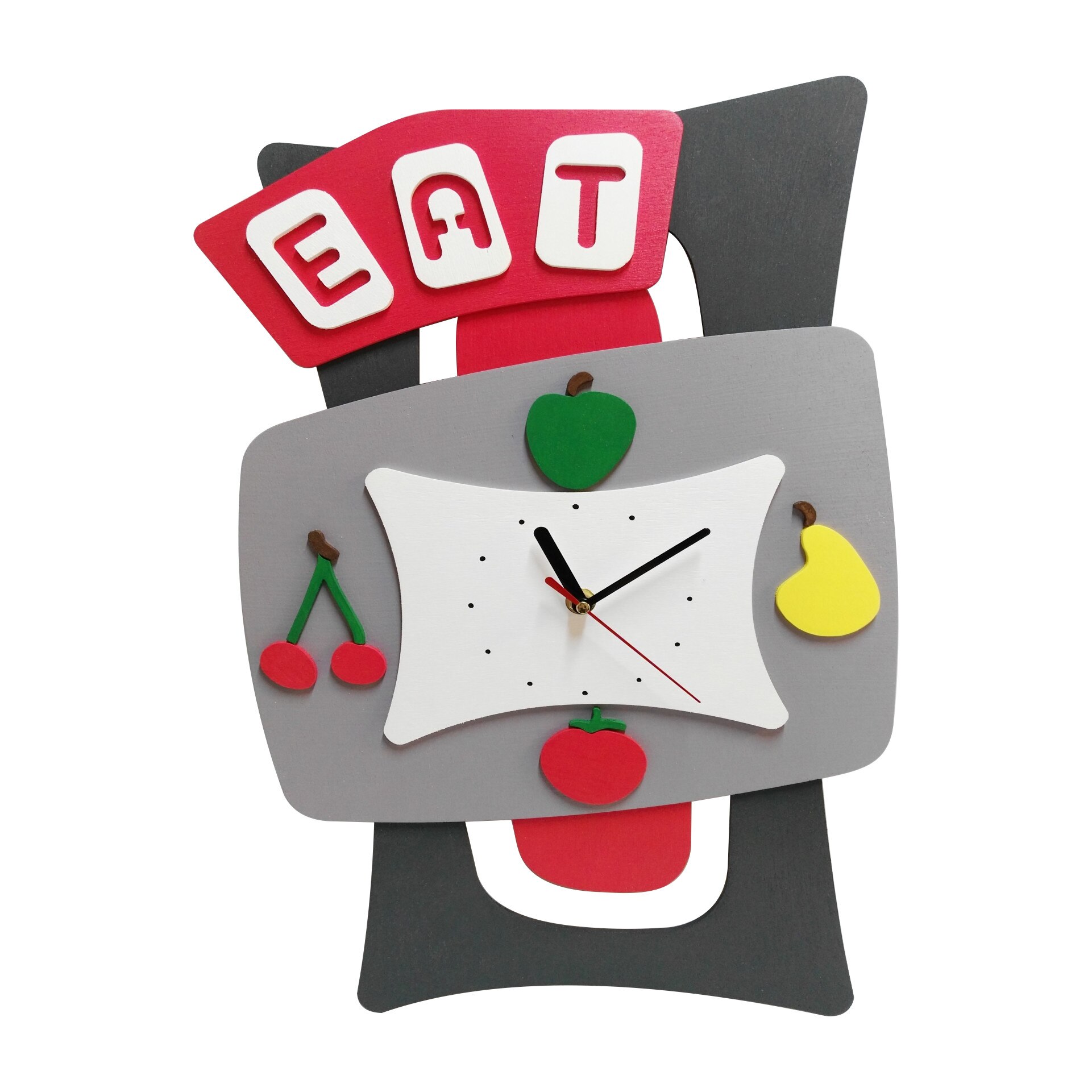 Ceas de perete pentru bucatarie realizat handmade - eMAG.ro