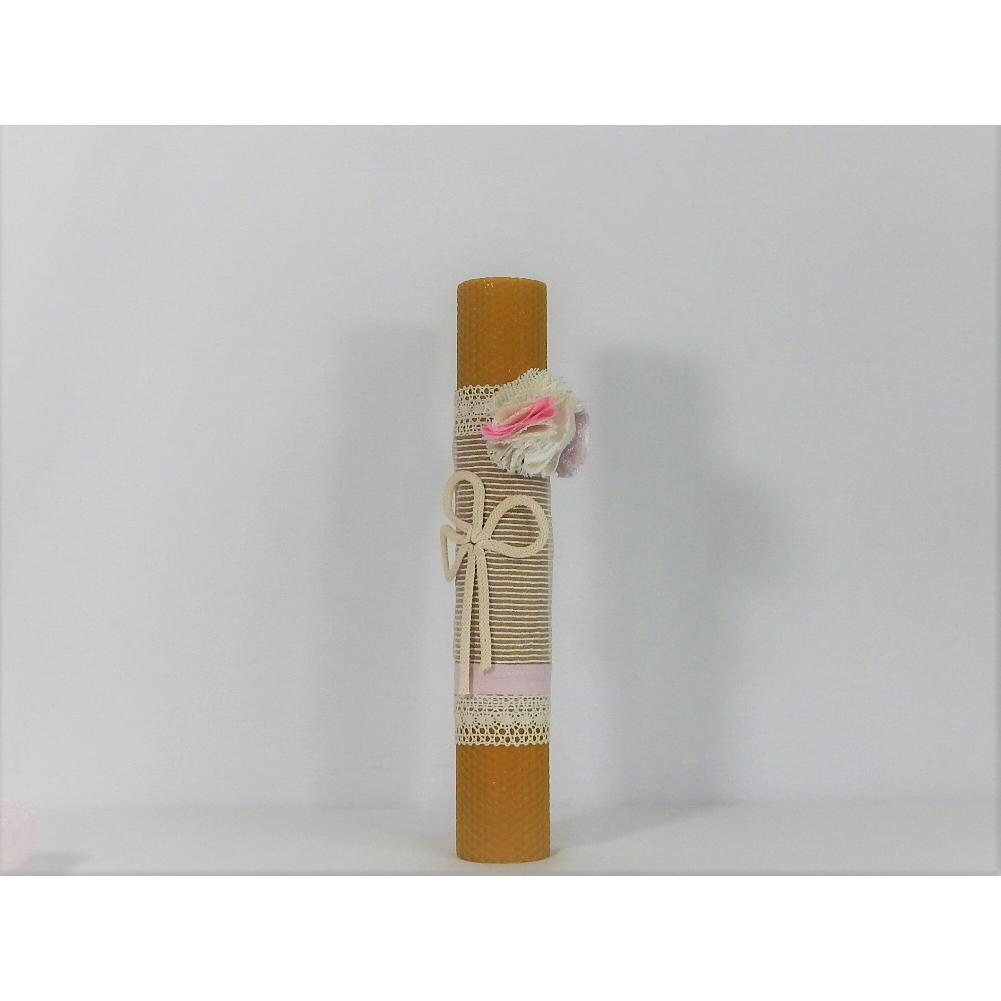 Lumanare din ceara naturala pentru botez biserica, Odorul Mamei ...