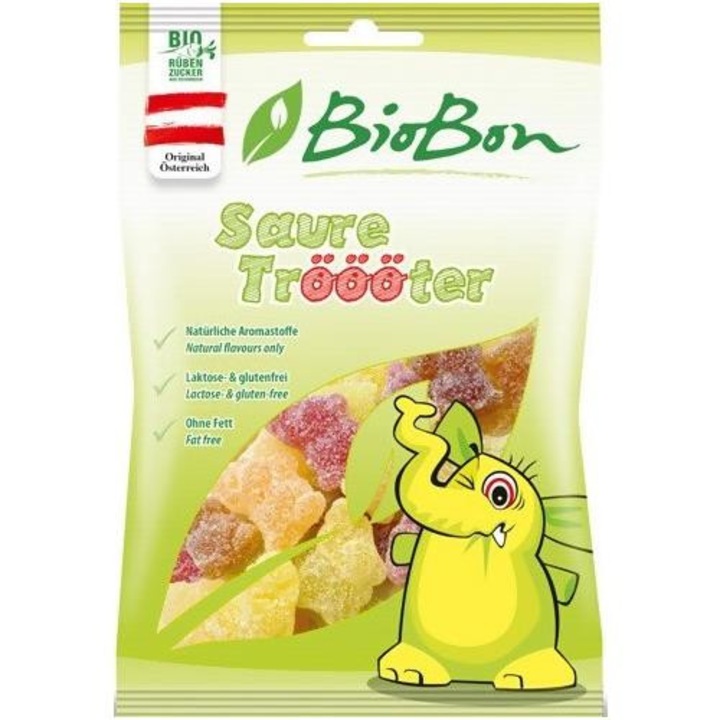 Jeleuri acrisoare fara gluten si lactoza bio, 100g, Biobon - eMAG.ro