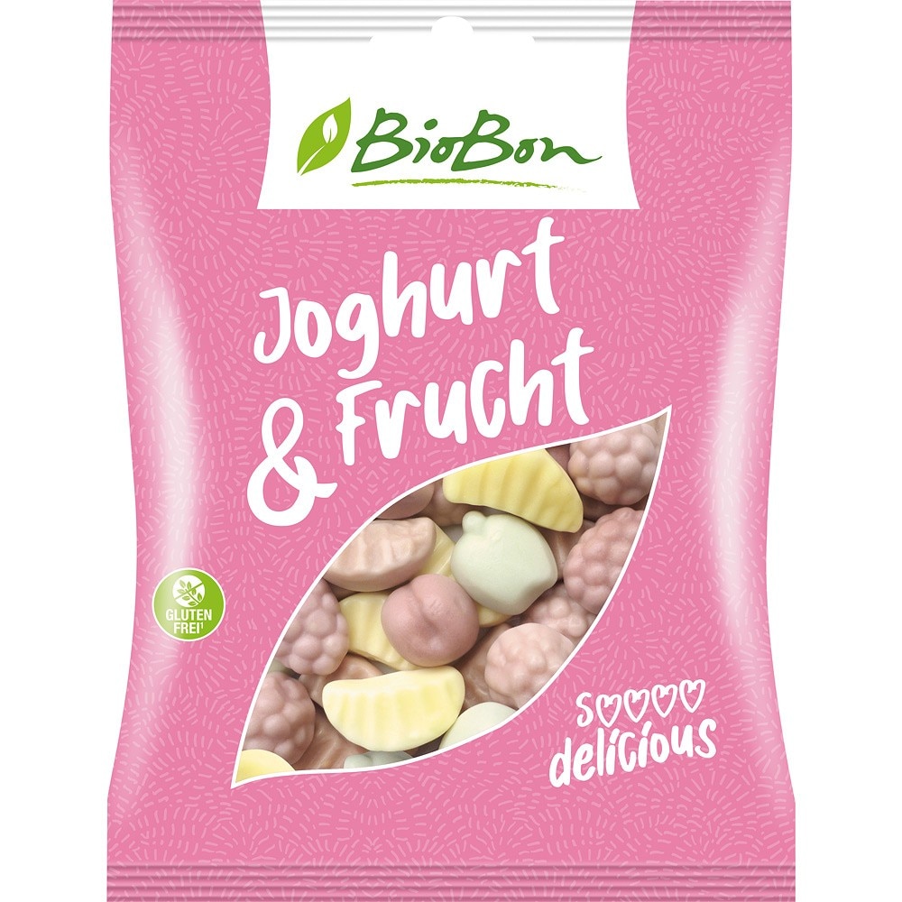 Jeleuri cu iaurt si fructe bio, 100g, Biobon - eMAG.ro