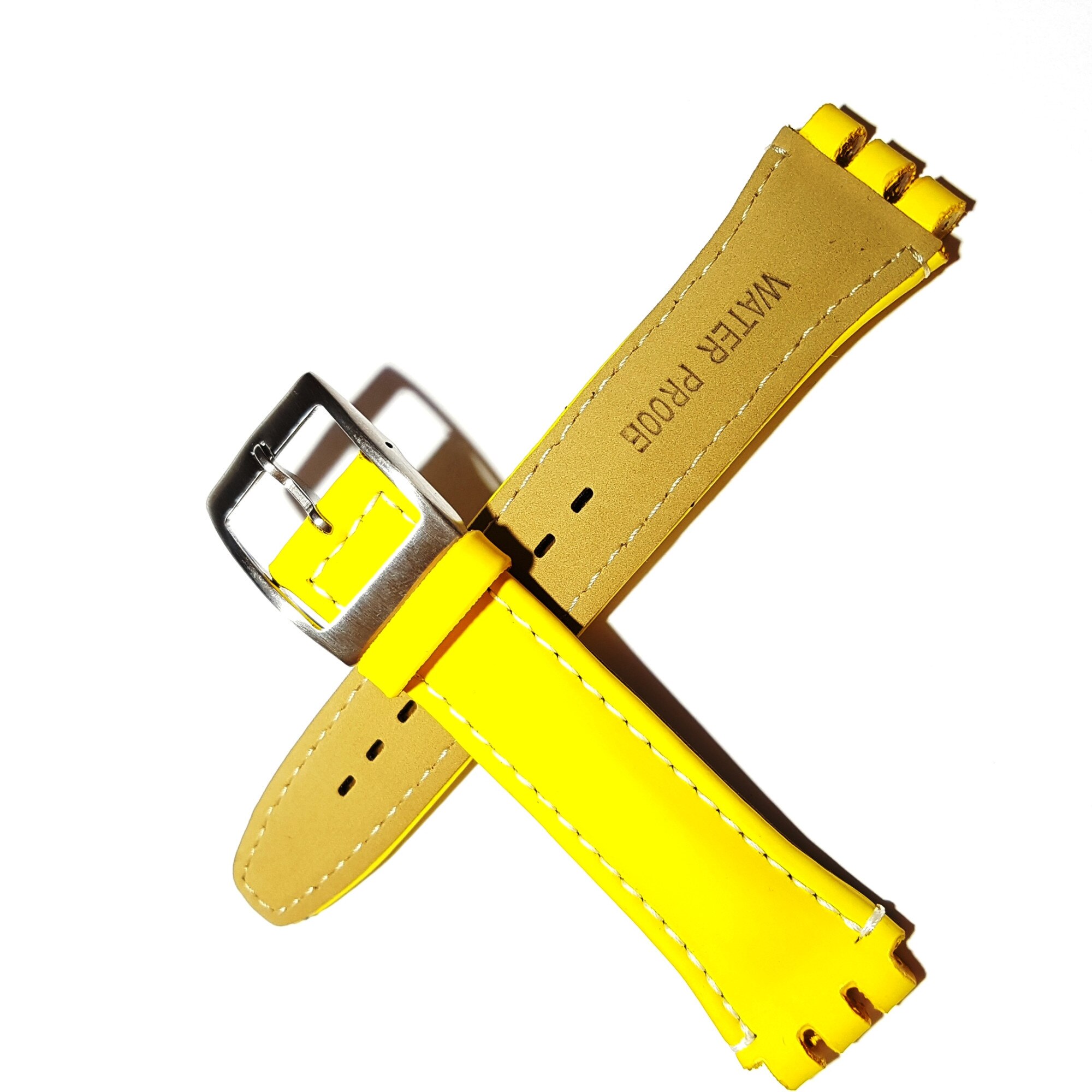 Curele ceasuri Swatch, 19mm, galbena, WR - eMAG.ro