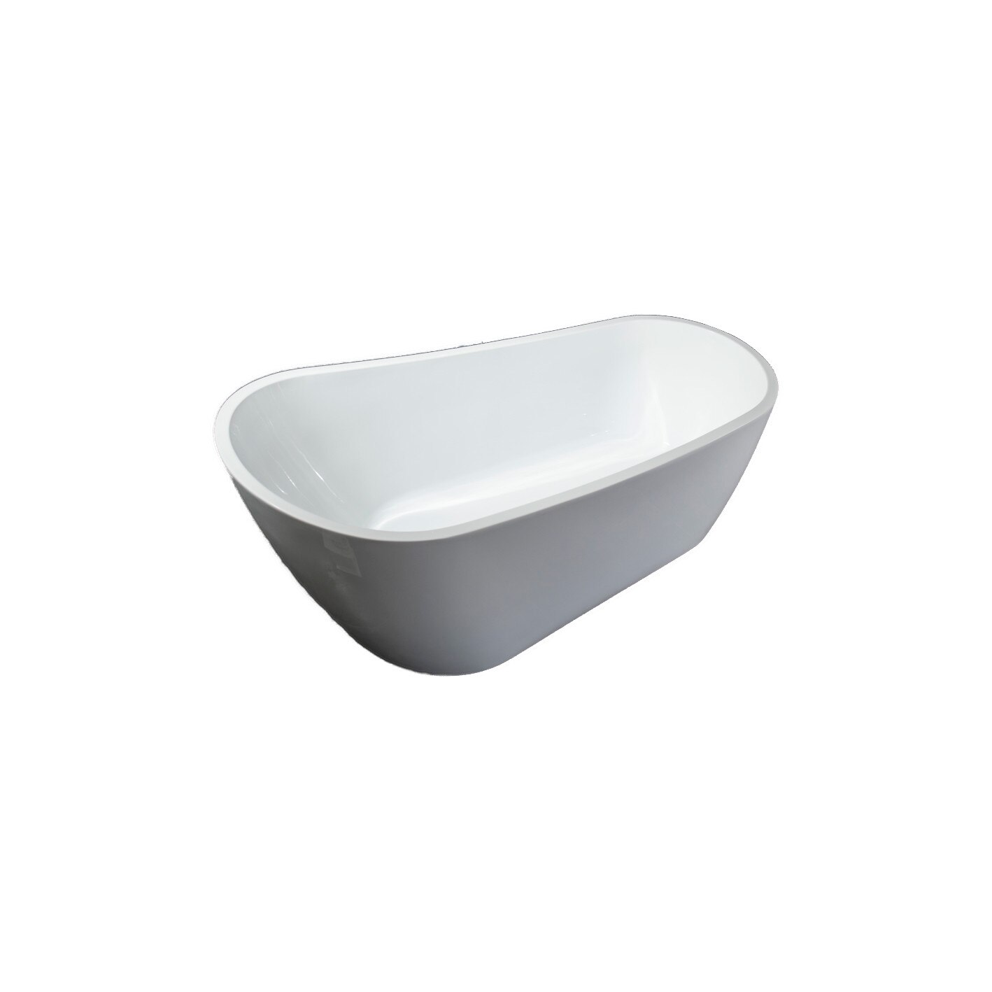 Cada de baie Freestanding Asimetrica 150x74x66 cm, Acril Sanitar ...
