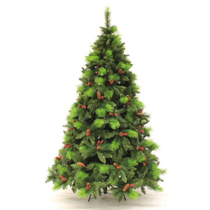 Brad artificial premium Kring Phoenix, cu conuri si merisoare, ace 3D ...