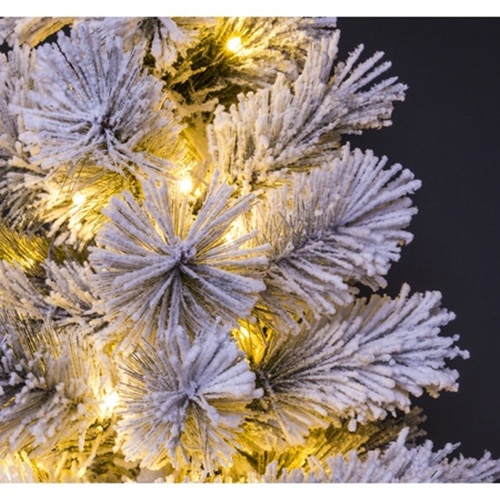 Brad artificial frosted Kring Chicago, aspect nins, 180 cm, lumina ...