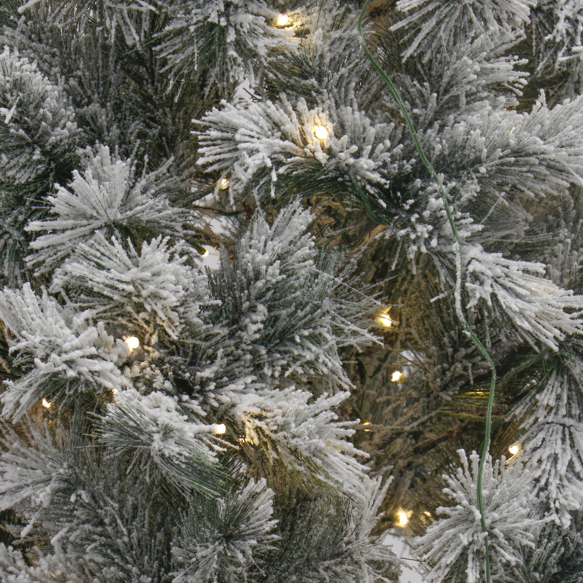 Brad artificial frosted Kring Chicago, aspect nins, 180 cm, lumina ...