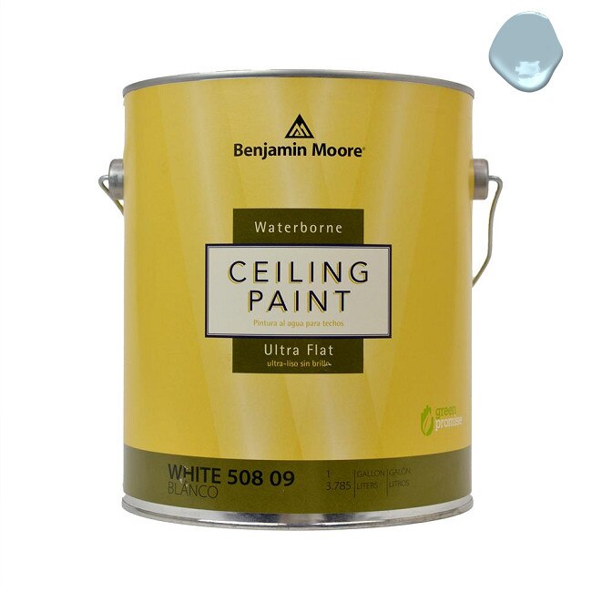 Боя за тавани Benjamin Moore WATERBORNE CEILING PAINT, Супер Мат, 3,78л ...