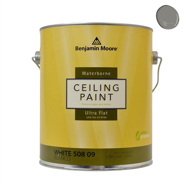 Боя за тавани Benjamin Moore WATERBORNE CEILING PAINT, Супер Мат, 3,78л ...