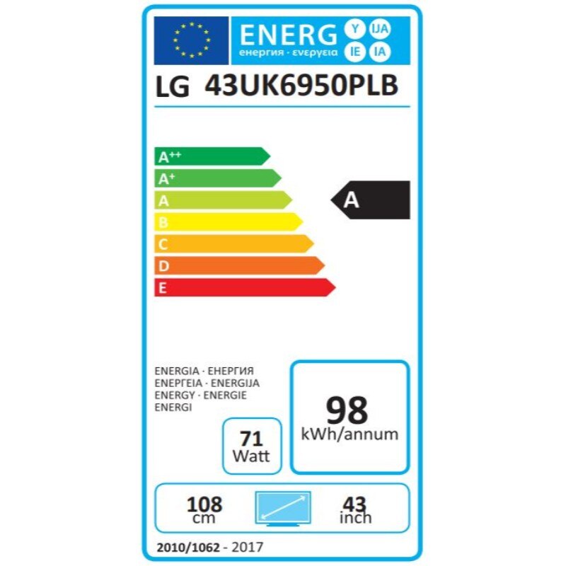Телевизор LED Smart LG, 43" (108 см), 43UK6950PLB, 4K Ultra HD - eMAG.bg