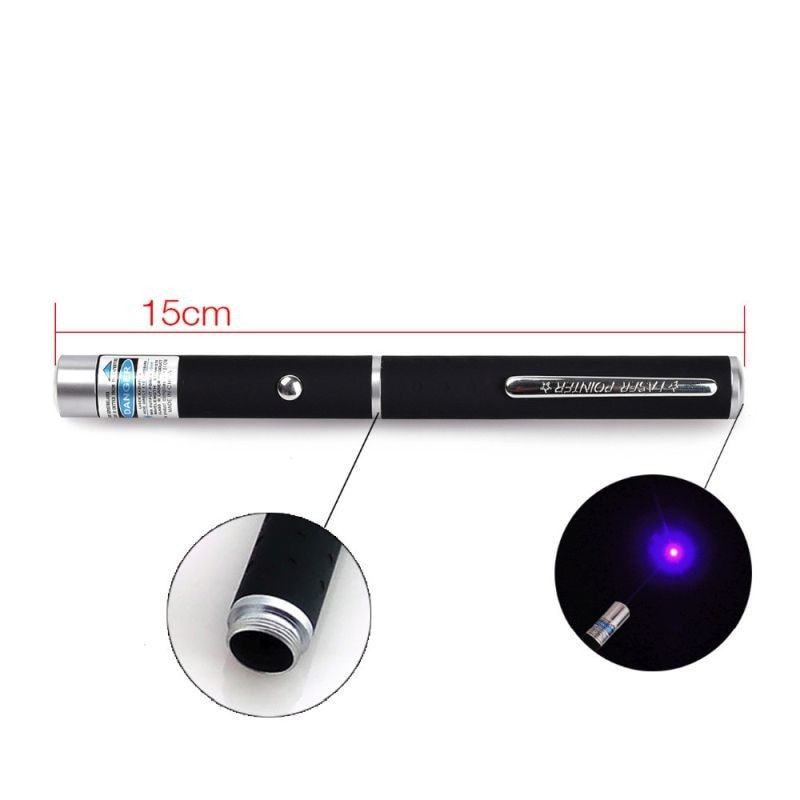 Laser pointer tip stilou, unda violet albastru, 5 mW, 405 nm - eMAG.ro