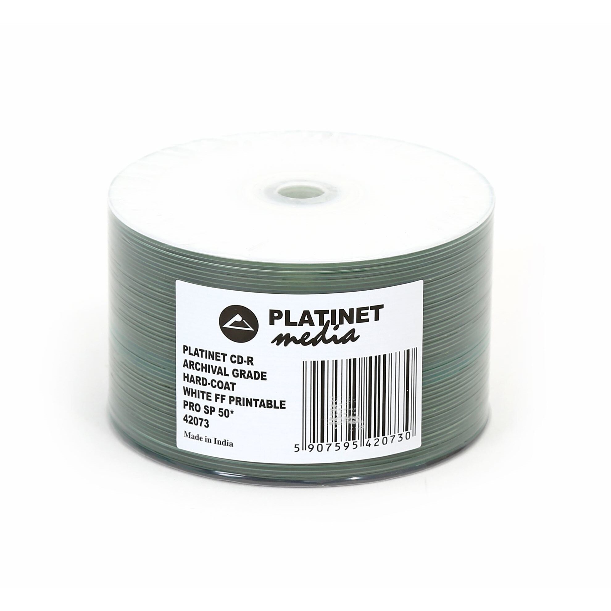 CD-R PLATINET Archival Grade Hard-Coat, Alb, Printabil PRO, set 50 buc ...