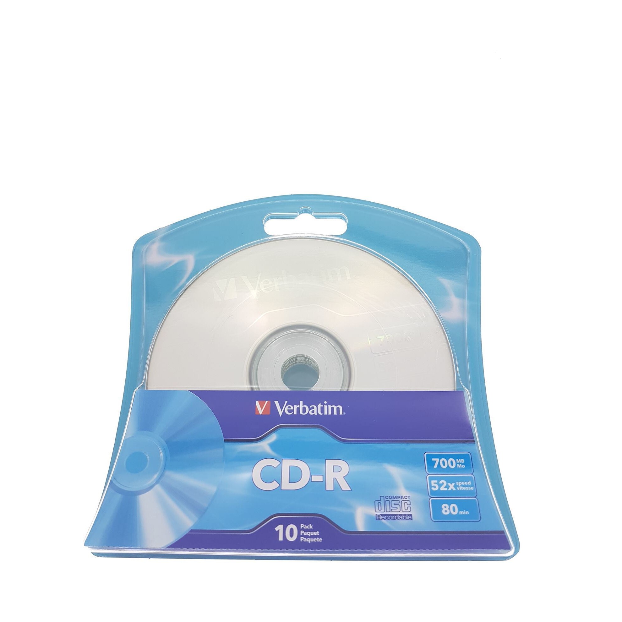 CD-R Verbatim, 700 Mb, 80 min, 52X, Blister 10 buc-V10BBOX - eMAG.ro
