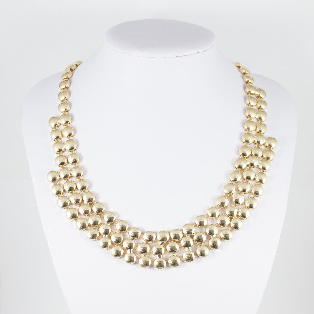 Colier aliaj metalic, auriu - eMAG.ro