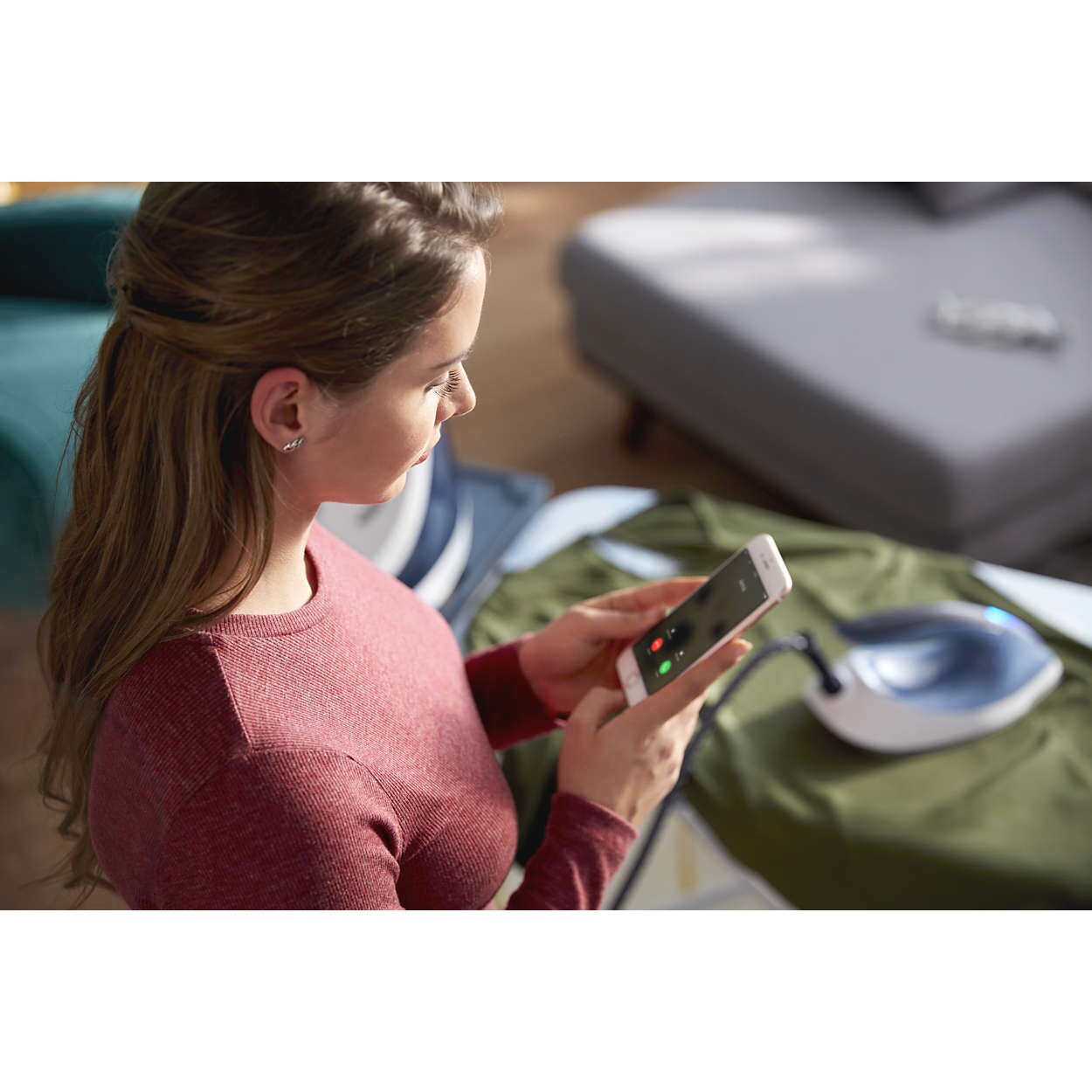 Statie de calcat Philips PerfectCare Viva GC7057/20, 2400 W, 2 l, 6 ...