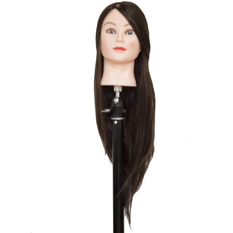 Cap practica pentru vopsit, par natural 50%, 60 cm, saten inchis - eMAG.ro