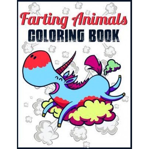 Farting Coloring Book: Farting Animals Coloring Book: Funny Farting Dog ...