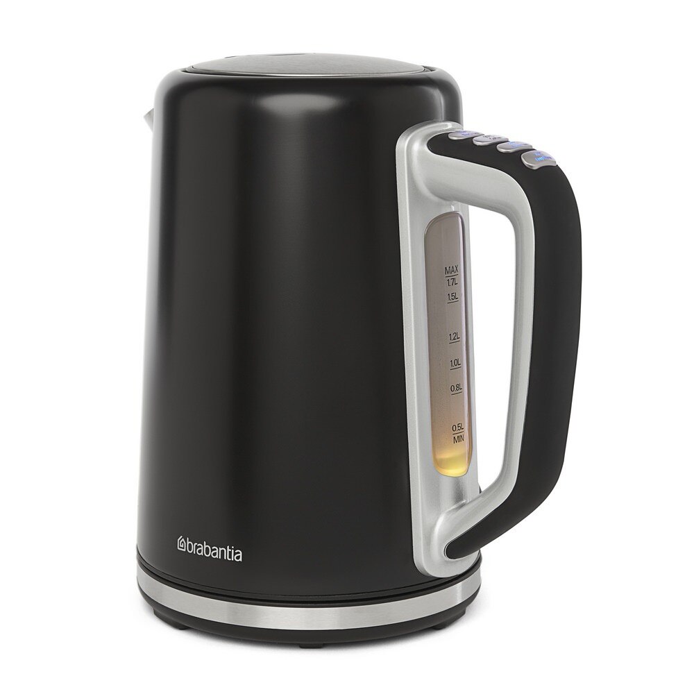 Fierbator inox negru, 3000 W, 1.7 l, Brabantia - eMAG.ro