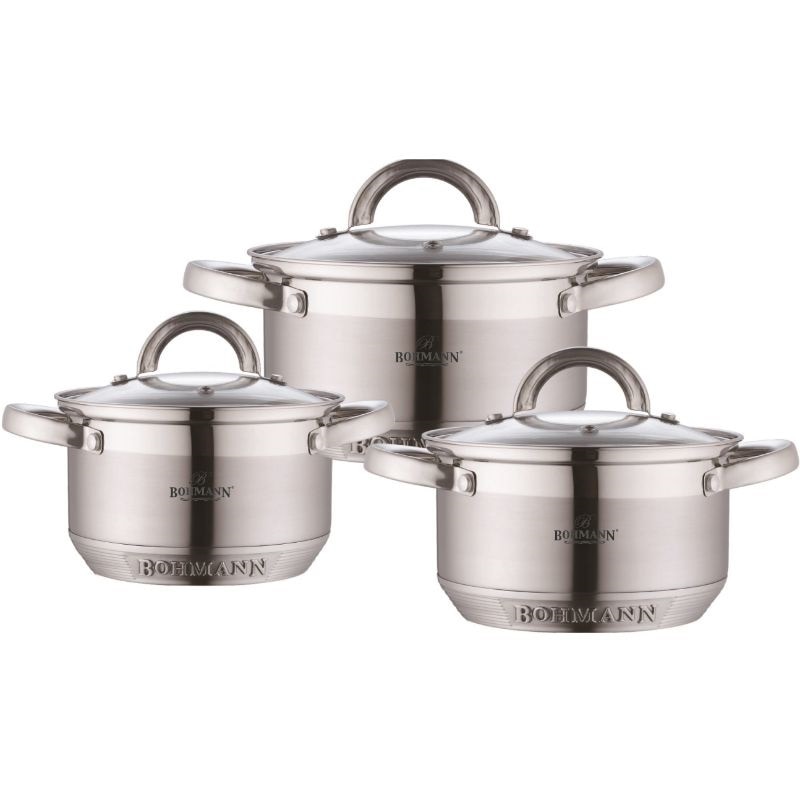 Set de oale din inox Bohmann, 6 piese - eMAG.ro