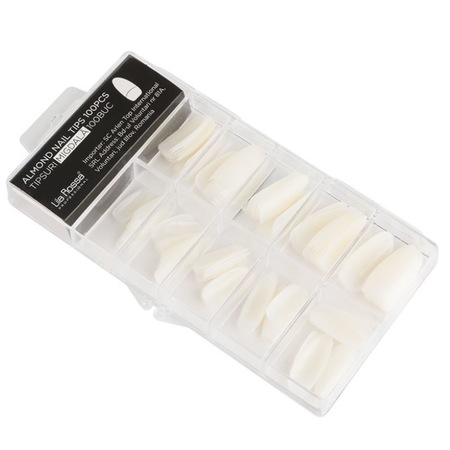 Tipsuri unghii tip migdala Lila Rossa, 100 bucati, natural - eMAG.ro