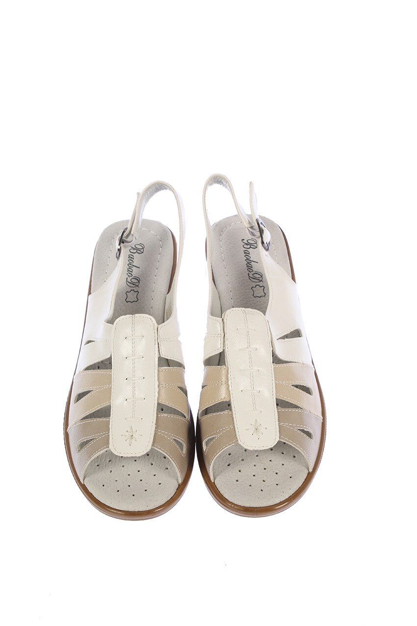 Sandale dama,Bao,marimea 40,alb/bej - eMAG.ro