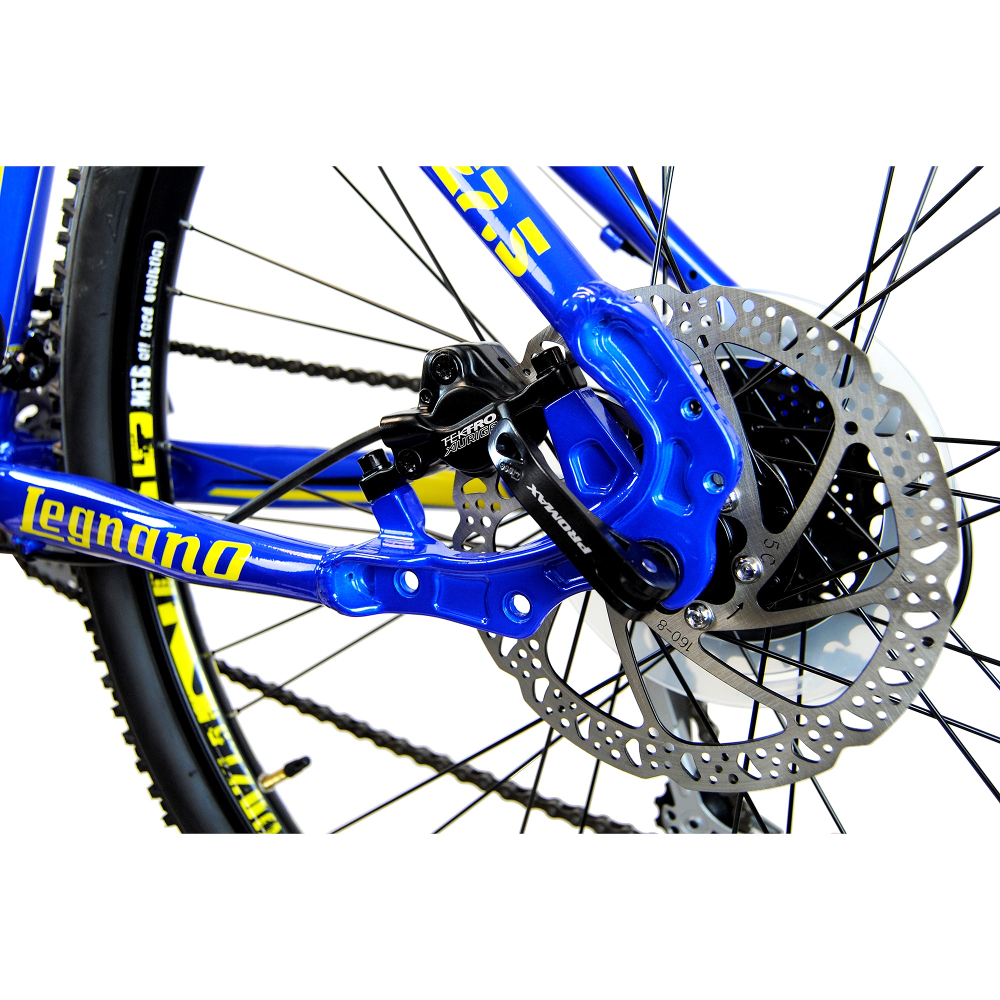 Legnano Levaredo 24V MTB 27.5" kerékpár, Blue/Yellow, 45cm - eMAG.hu