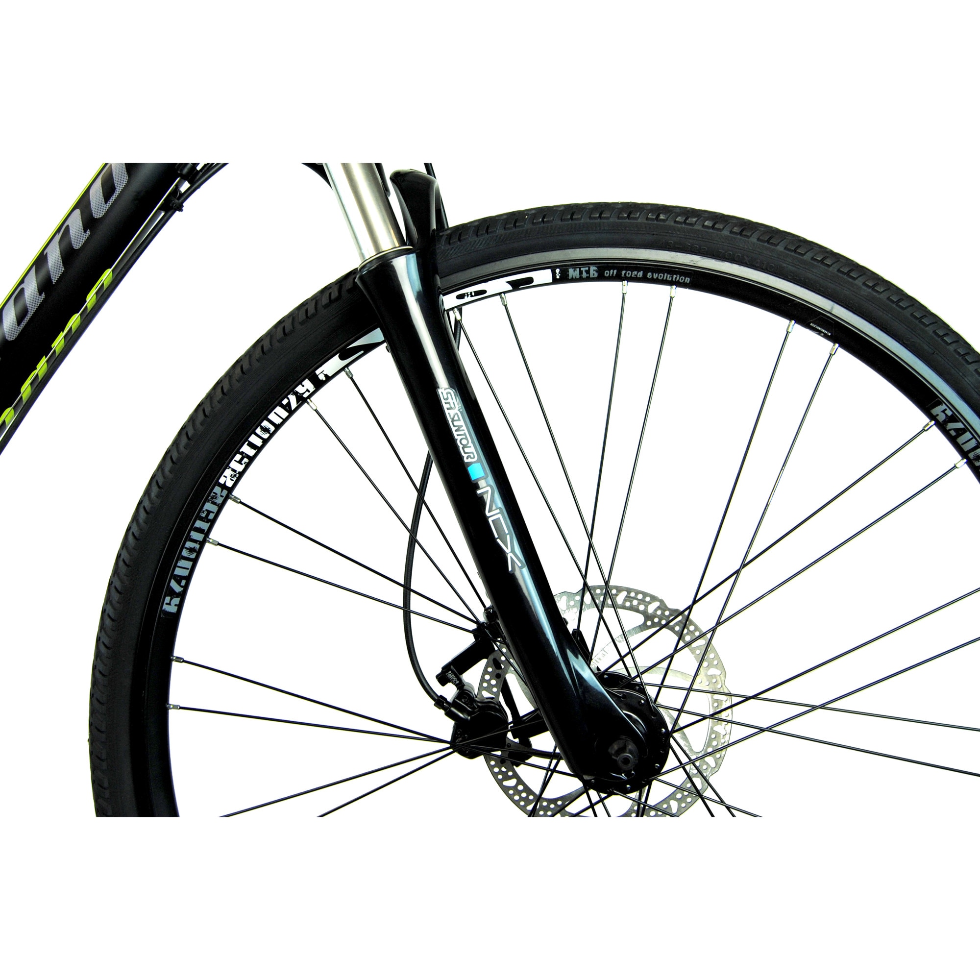 Legnano Sport Road 24V cross kerékpár, 28", Matt Black/Green, 52cm ...
