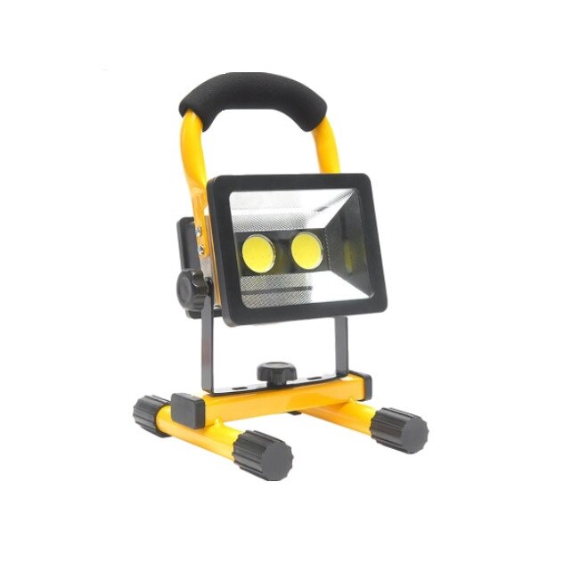 Proiector LED 30W Portabil pe Baterie Reincarcabila la 220V sau Auto ...