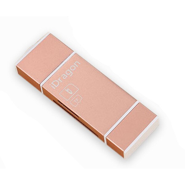 Card Reader iDragon Lightning, cu, MicroUSB OTG, Memorie Externa pentru ...
