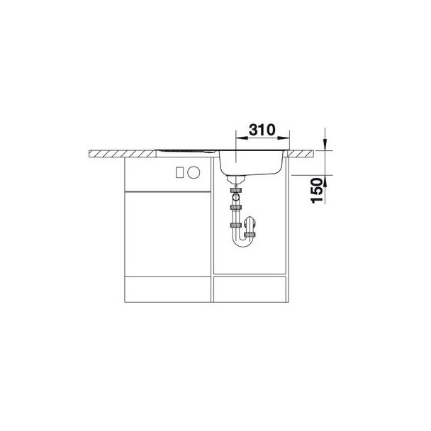 Chiuveta bucatarie Flex Mini din inox, cuva stanga, finisaj neted - eMAG.ro