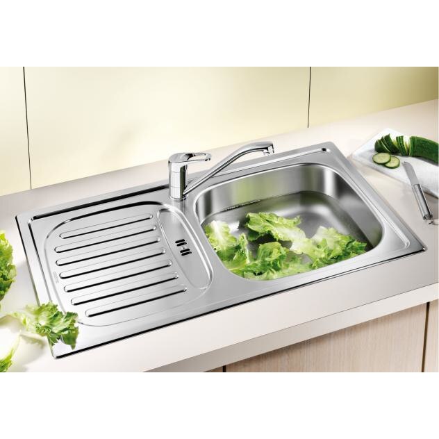 Chiuveta bucatarie Flex Mini din inox, cuva dreapta, finisaj neted ...