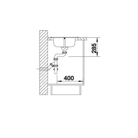 Chiuveta bucatarie Flex Mini din inox, cuva dreapta, finisaj neted ...