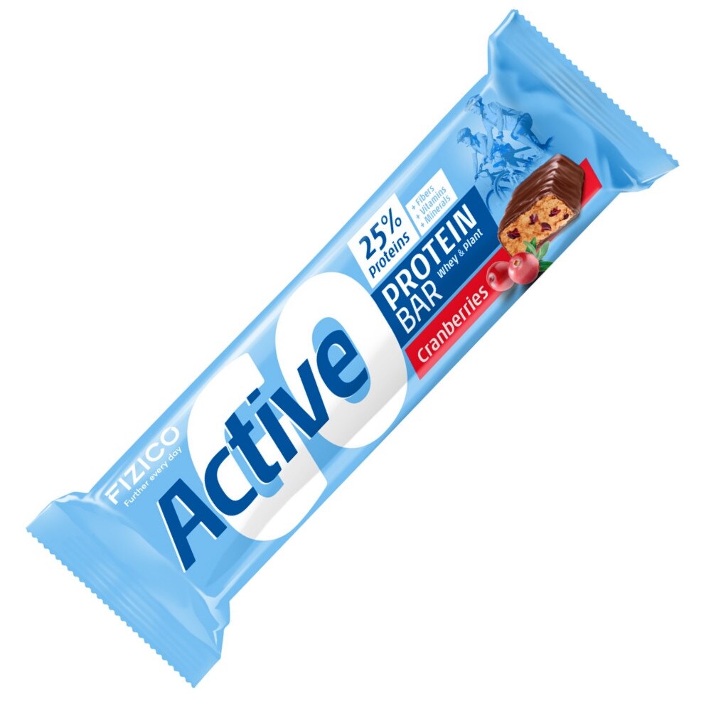 Baton proteic Fizico Go Active, 60 g, merisoare si ciocolata - eMAG.ro