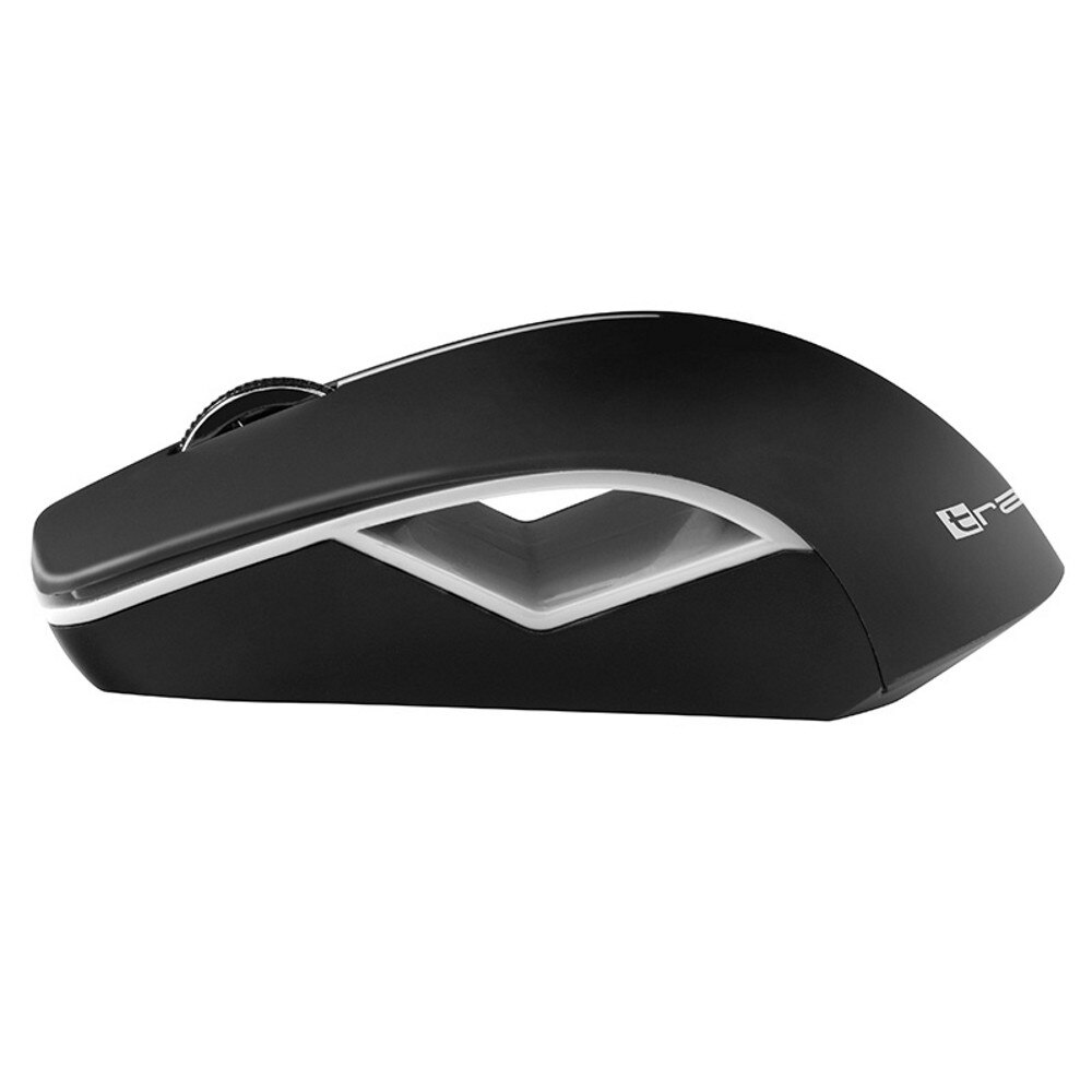 Mouse Tracer Fin, Wireless, RF Nano, Negru cu alb - eMAG.ro
