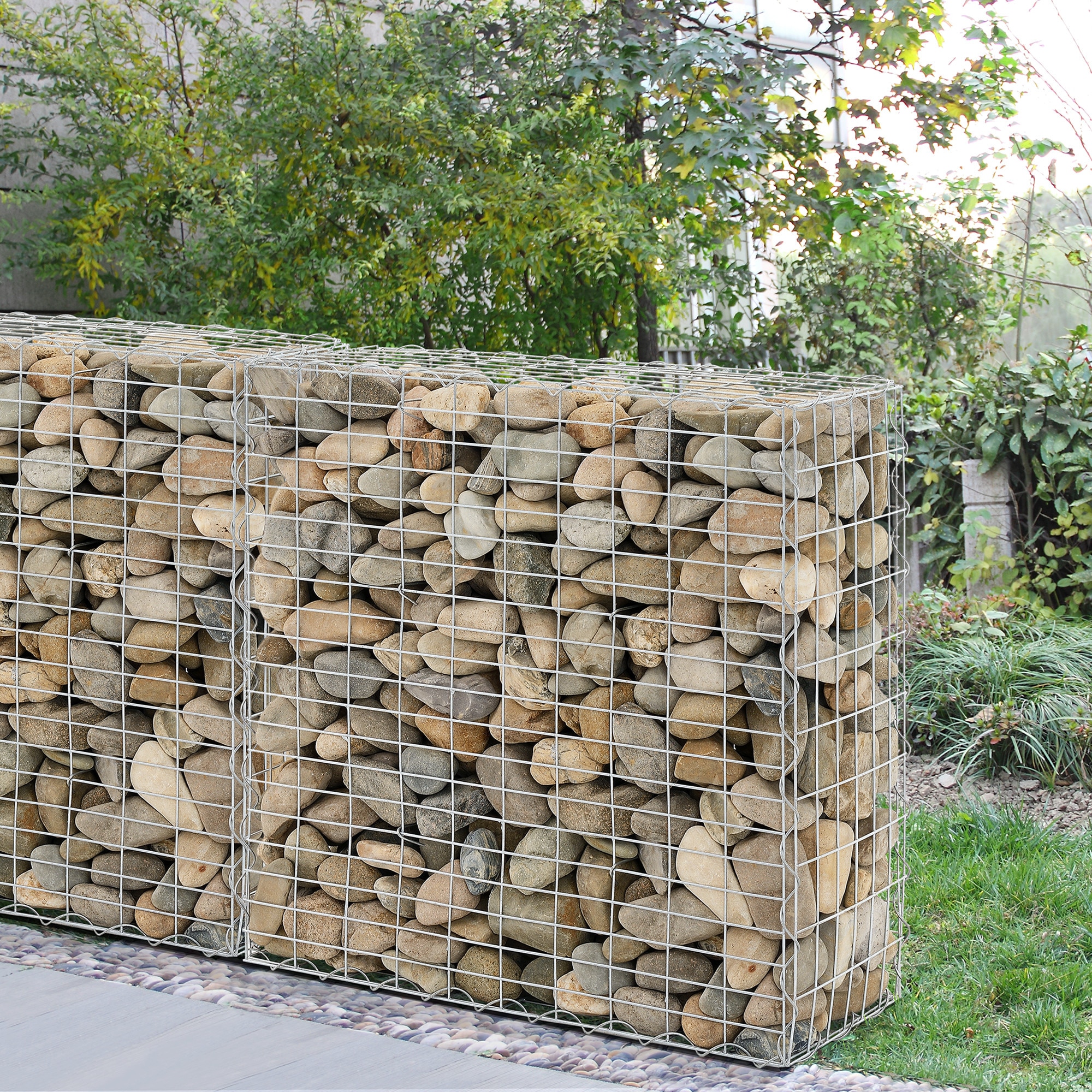 Perete Gabion - gard, neu.haus, 100 x 100 x 30 cm, sarma sinterizata ...