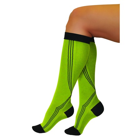 Ciorapi medicinali 3/4 ACTIV compresie grad I, FEMEI, Marimea 4, Galben ...