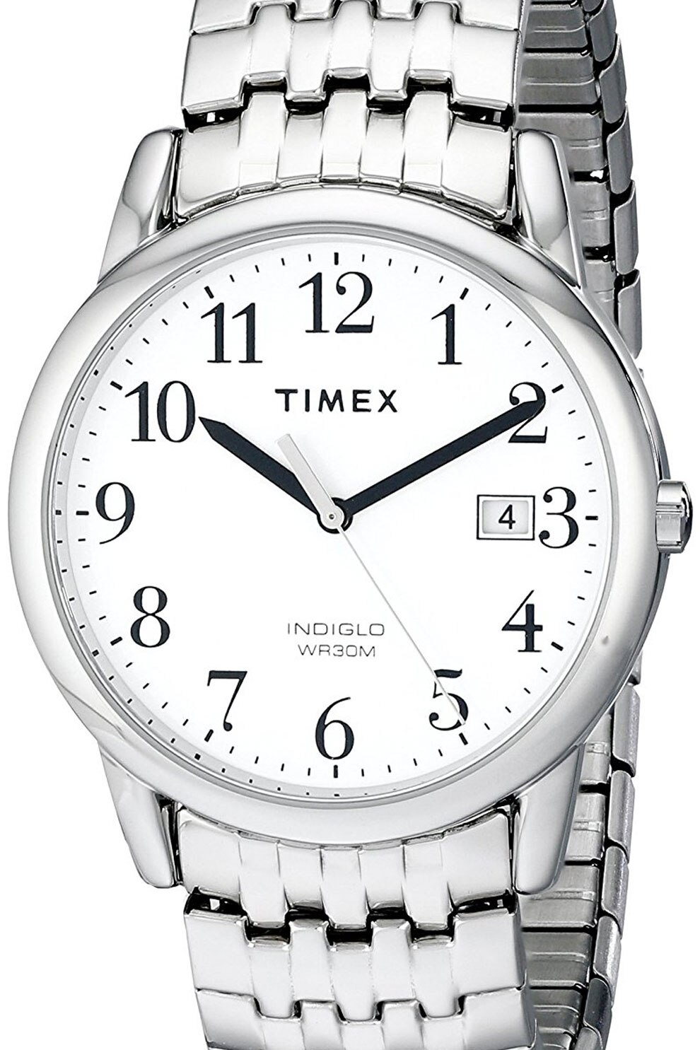 Timex, Аналогов часовник с подсветка, Сребрист - eMAG.bg