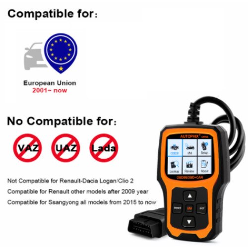 Tester auto Autophix Obd2 Adapter Scanner Repair Automotive Obdii ...
