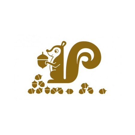 Sticker decorativ StickerStore Veverita, 50x33 cm, Maro - eMAG.ro