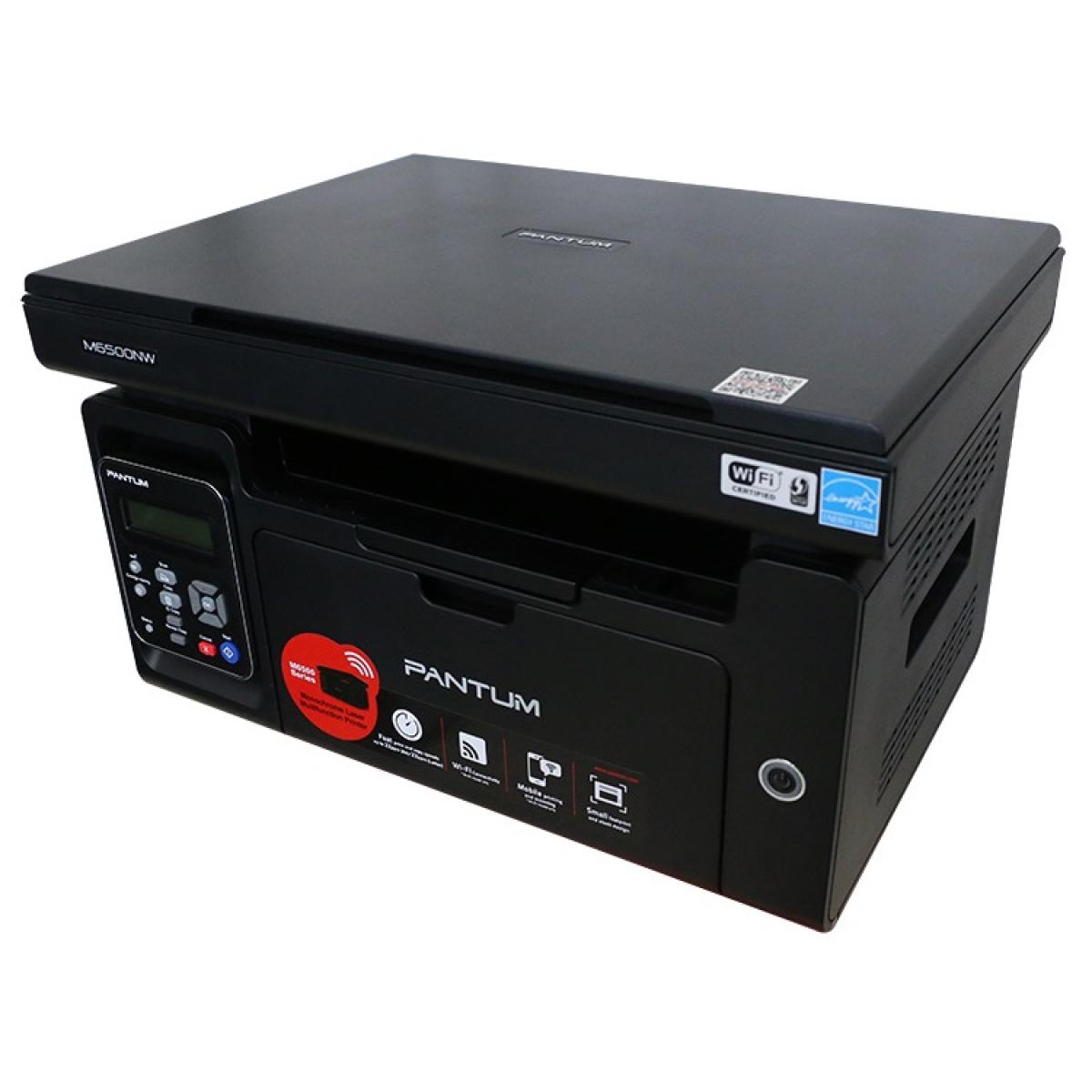 Imprimanta Multifunctionala Laser Pantum, M6500NW, WiFi, Retea, Viteza ...