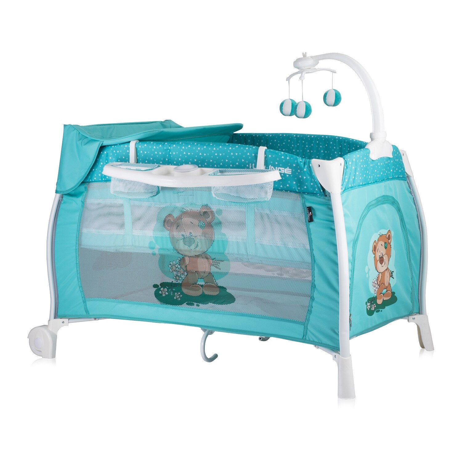 Pat pliant I'Lounge Rocker, Green Cute Bear, 2018 - eMAG.ro