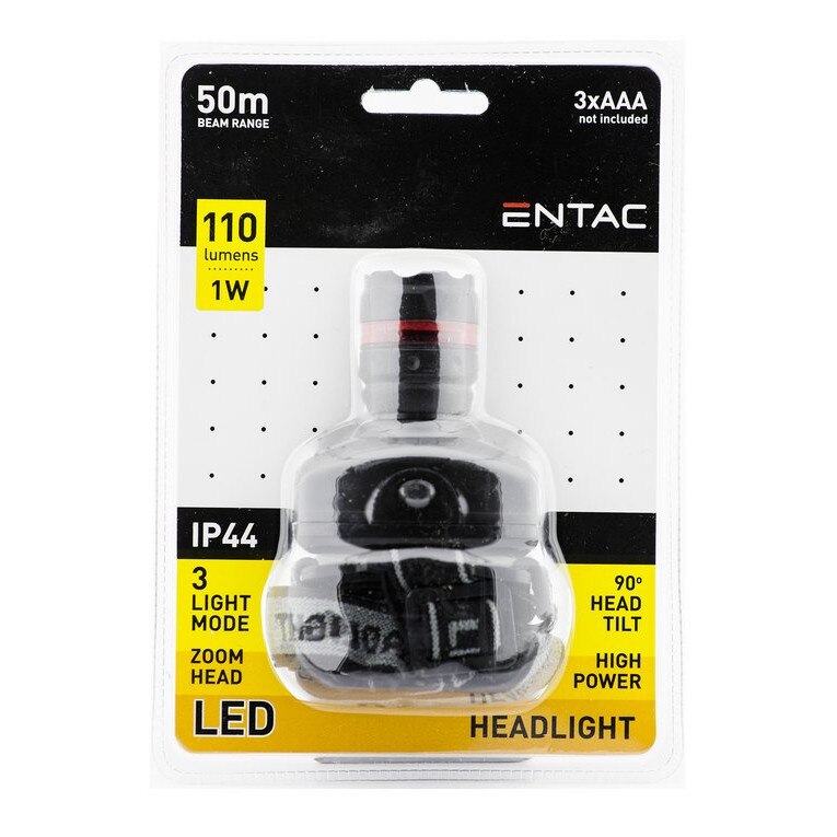Lanterna Entac pentru cap 3 trepte de luminozitate, zoom - eMAG.ro